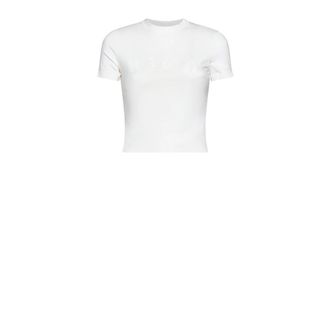 John Richmond Cropped T-Shirt - - Tops - Damen - Wei&szlig; - S
