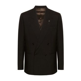 Lardini Blazer Tailleur Double Boutonnage - Homme - Vestes - Brun - Taille: M