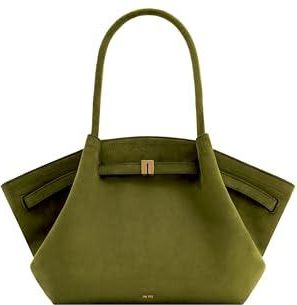 JW PEI Hana Moyen Sac Cabas pour Femme - Daim Synthétique Vert Olive Sombre