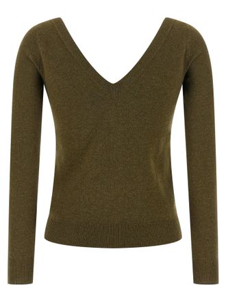 Saint Laurent Womens Bicolor Cashmere Cardigan Clothing