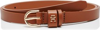 Tommy Hilfiger Damen G&uuml;rtel Essential Effortless 1,5 cm Schmal, Braun (Cognac), 75 cm
