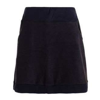 vishes Alternative Bekleidung - Thermorock Warmer Damen Winterrock kurz Minirock aus ECO-Fleece schwarz 38-40