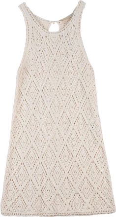 Vanessa Bruno Femme, Robes, Beige, Taille: 40 FR Mini robe en macram&eacute;
