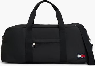 Tommy Jeans Essential - Reisetasche in Schwarz mit mehrfachem Logo