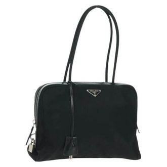Prada Sac bandouli&egrave;re en nylon Pre-owned - Femme - Pre-owned - Noir - Taille: ONE Size