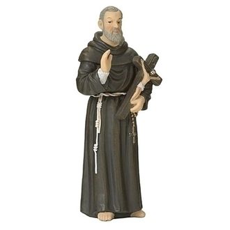 Roman St. Pio (Padre Pio) Statue - 3.5 Ceramic Painted 5028-9 by, Inc