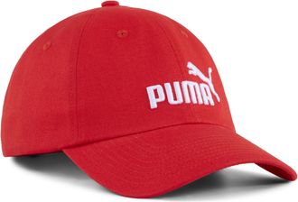 Puma ESS No.1 Logo Baseball Cap, Accessoires, Rot, OSFA