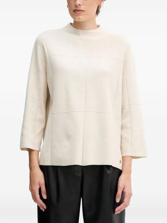 Joseph Ribkoff pull &agrave; d&eacute;tails de coutures - Tons neutres