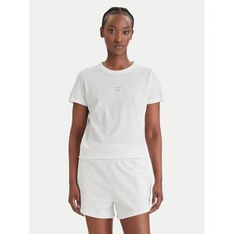 Guess T-Shirt W6GI10 K3025 Wei&szlig; Regular Fit