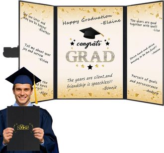 Generico Abschluss-G&auml;stebuch, Abschluss-G&auml;stebuch 2025 | Absolventen des Firmenbuchs | Absolventen Poster 2025 Abschluss-G&auml;stebuch f&uuml;r Freunde