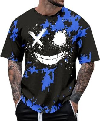 Generico T-shirt dHalloween avec impression dr&ocirc;le pour le jour des v&ecirc;tements de loisirs T-shirt confortable et d&eacute;contract&eacute; pour toutes les occasions pull gothi