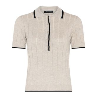 Bruuns Bazaar Polo Shirt - - Tops - Damen - Beige - XL