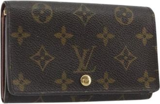 Louis Vuitton Pre-owned Porte Monnaie Billets Tresor Wallet - Femme - Pre-owned - Brun - Taille: ONE Size