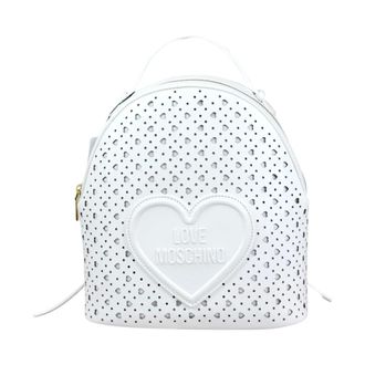 Love Moschino Femme, Sacs, Blanc, Taille: ONE Size Traforato Zaino