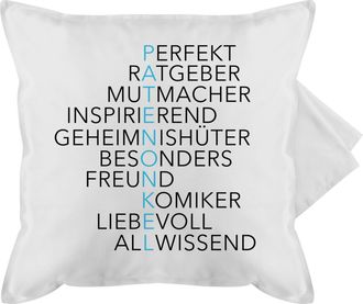 Shirtracer Kissenbezug - Kissen - Geschenke Patenonkel Eigenschaften I Geschenk Pate Geschenke an Paten I Patenonkel Geschenk Weihnachten - 50 x 50 cm - Wei&szlig; - g