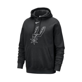 Nike Homme, Sweatshirts et sweats &agrave; capuche, Noir, Taille: M San Antonio Spurs Club Pullover Sweat &agrave; capuche