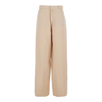 Jucca Femme, Pantalons, Beige, Taille: 40 FR Pantalon en Tencel