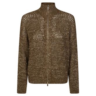 Max Mara Damen, Strickwaren, Braun, SGr&ouml;&szlig;e