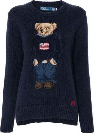 Polo Ralph Lauren Femme, Pulls, Bleu, Taille: 42 FR Knitwear