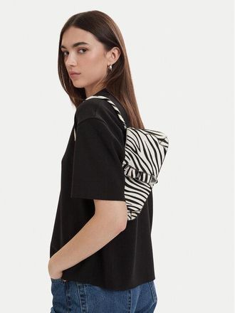 Tommy Jeans Handtasche Tjw Cool Zebra Shoulder Bag AW0AW18879 Wei&szlig;