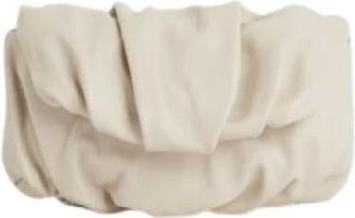 Malababa Femme, Sacs, Blanc, Taille: ONE Size Medium Ruched Clutch