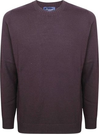 Drumohr Maglia GC ML Rasato Tubico Merinofinezza 7 - Homme - Pulls - Violet - Taille: M