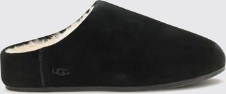 UGG Mules sabot Elea en cuir su&eacute;d&eacute; avec int&eacute;rieur en laine