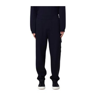 Emporio Armani Jogging avec poches lat&eacute;rales - Homme - Pantalons - Bleu - Taille: S