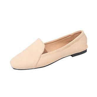 Generic Ballerines plates respirantes et d&eacute;contract&eacute;es pour femme, couleur unie, l&eacute;g&egrave;res, classiques, confortables, &agrave; enfiler, chaussures habill&eacute;es pour le tr