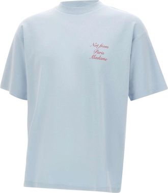Dr&ocirc;le de Monsieur Homme, Tops, Bleu, Taille: XL Le T-Shirt Slogan Calligraphy