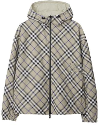 Burberry Wendbare Jacke mit Check - Nude