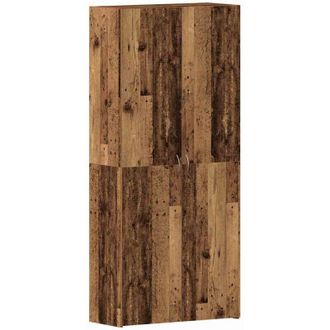 vidaXL Vidaxl - Cabinet &agrave; chaussures avec &eacute;tag&egrave;re Marron 80 x 35.5 x 180 cm