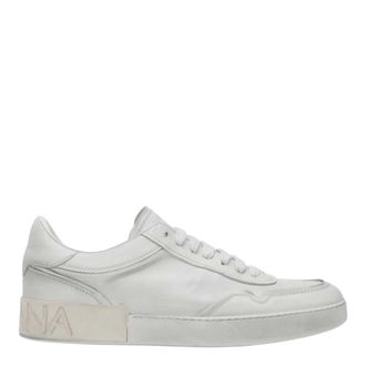 Dolce & Gabbana Baskets Portofino - Homme - Chaussures - Blanc - Taille: 40 1/2 EU