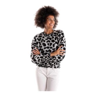 Akep Femme, Pulls, Gris, Taille: 42 FR Pull &agrave; Motifs