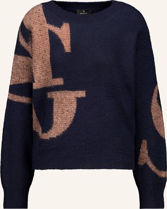 Monari Monari Pullover Mit Schmucksteinen blau