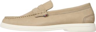 Tommy Hilfiger Herren Loafer Nubuck aus Leder, Beige (Beige), 46