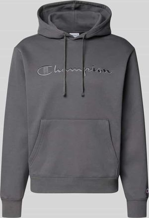 Champion Relaxed Fit Hoodie aus Baumwoll-Mix mit Label-Stitching