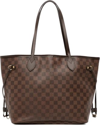 Louis Vuitton Shopper - Damier Ebene Neverfull MM - Gr. unisize - in Braun - für Damen