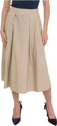 Woolrich Femme, Jupes, Beige, Taille: 38 FR Jupe Pliss&eacute;e