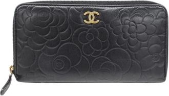 Chanel Portefeuille Vintage Pre-owned - Femme - Pre-owned - Noir - Taille: ONE Size