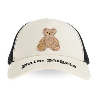 Palm Angels Homme, Accessoires, Beige, Taille: ONE Size Casquette de baseball Bear