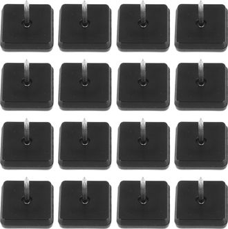 Hemobllo HONMEET 32 St&uuml;ck Quadratische Nagel M&ouml;belgleiter Ger&auml;uscharm und Stabil Bodenschoner f&uuml;r Hartholz Teppich Stuhlbeinschutz f&uuml;r Ger&auml;uschloses Gleiten un