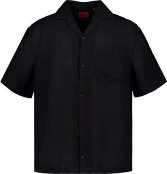 HUGO BOSS Herren Hemden schwarz