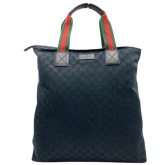 Gucci unisex, Pre-owned, Noir, Taille: ONE Size Sac fourre-tout en toile Pre-owned
