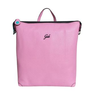 Gabs Rosa Leder Rucksack mit T&uuml;rkisem Rei&szlig;verschluss - - Bags - Damen - Rosa - ONE SIZE