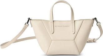 Brunello Cucinelli sac cabas Duo à ornements métalliques - Tons neutres