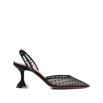 Amina Muaddi Femme, Chaussures, Noir, Taille: 36 EU Holli Sling 70