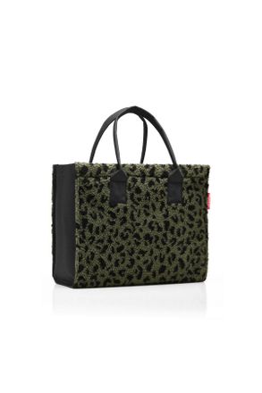 Reisenthel Shopper Daily Shopper Teddy Leo Olive, Dunkelgr&uuml;n, Textil, 14 L, 42x35x17 cm, gro&szlig;es Hauptfach, Freizeit, Koffer & Taschen, Einkaufstaschen