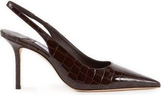 Jimmy Choo London Sling-back Love 85 vernies imprim&eacute; crocodile