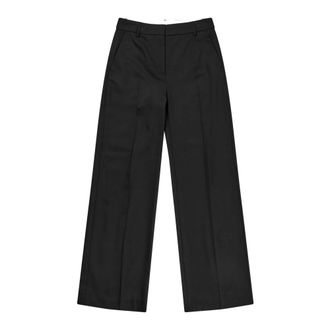 Munthe Schwarze Straight-Leg Sumatra Hose - - Trousers - Damen - Schwarzk - L